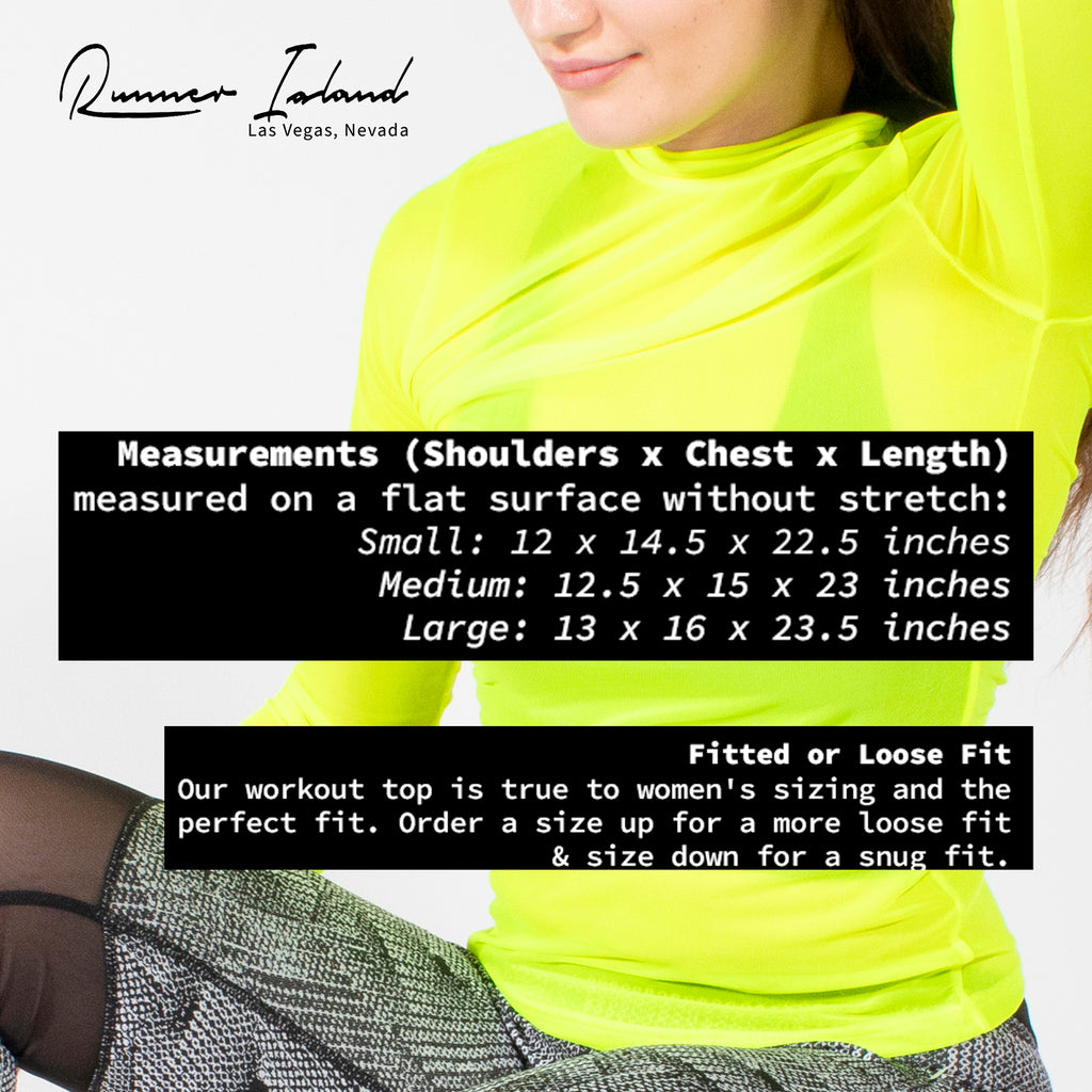 Neon Yellow Run To Swim Mesh Long Sleeve Runner Island Runner Island®